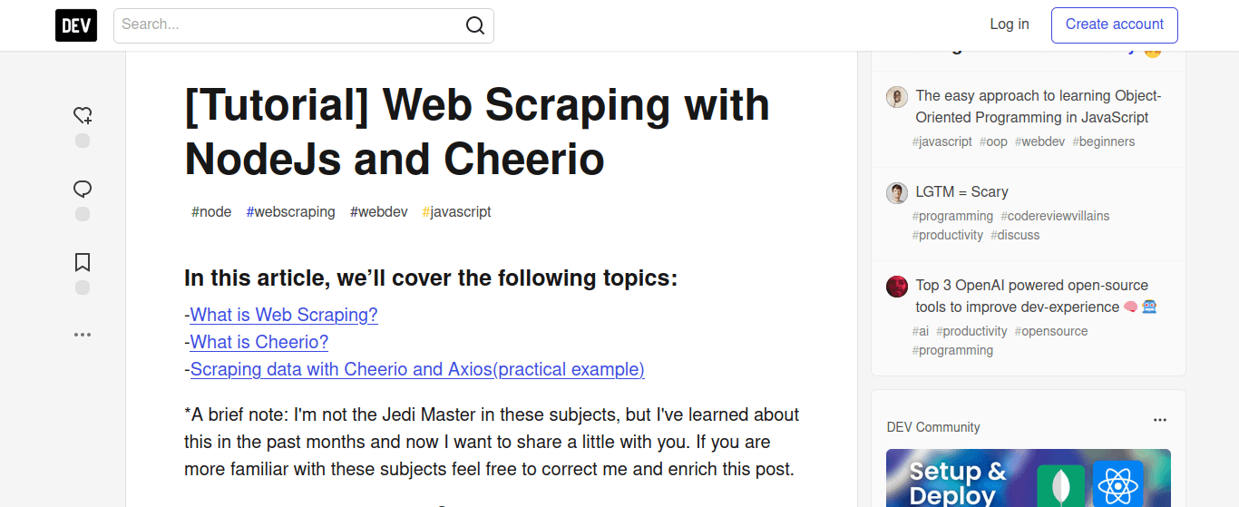 Cheerio Web Crawler Tutorials for September, 2025